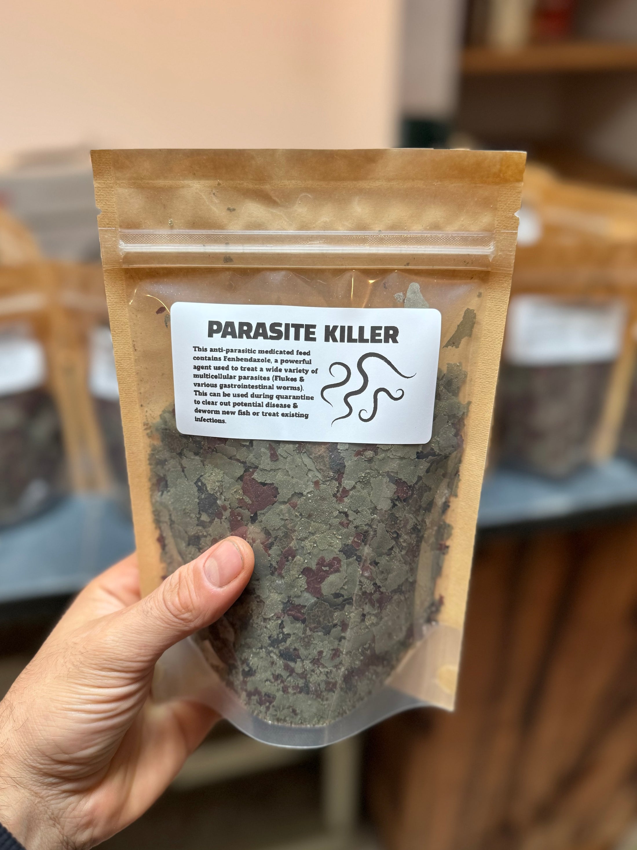 Antiparasitic Medicated Flake Feed – Luke's Goldies